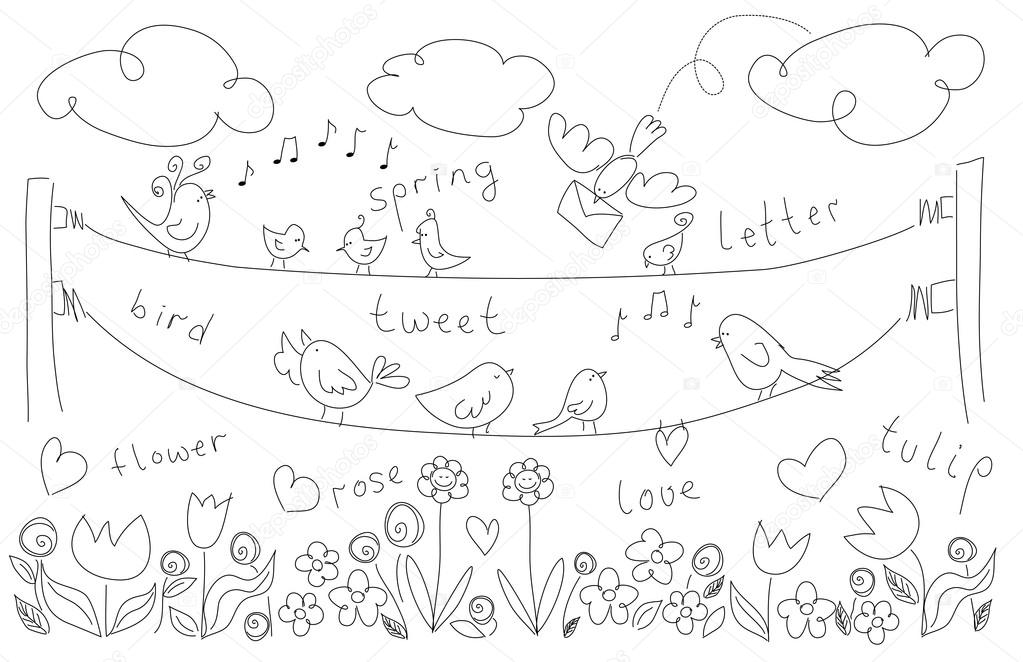 Spring doodles Stock Vector Image by ©IShkrabal #22254713