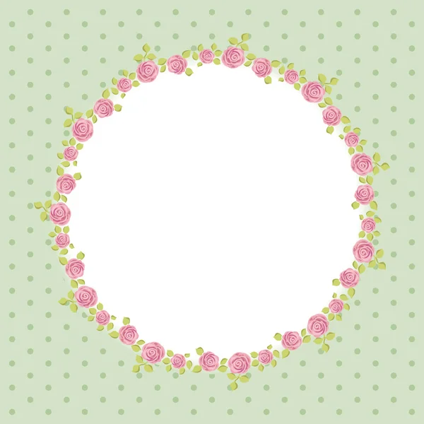 Floral frame with roses Stock Vector Image by ©IShkrabal #45569647