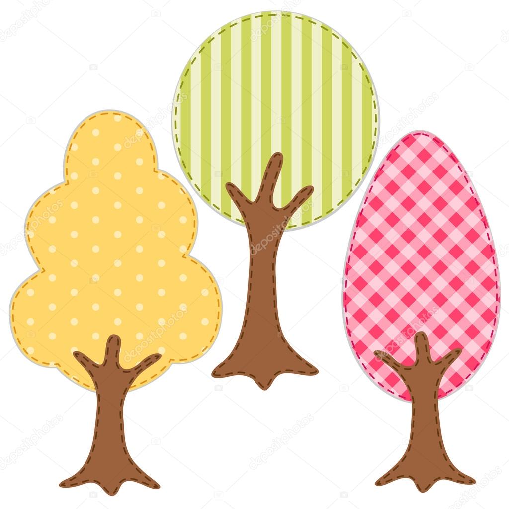 Tree applique 4 Stock Vector by ©IShkrabal 44343671