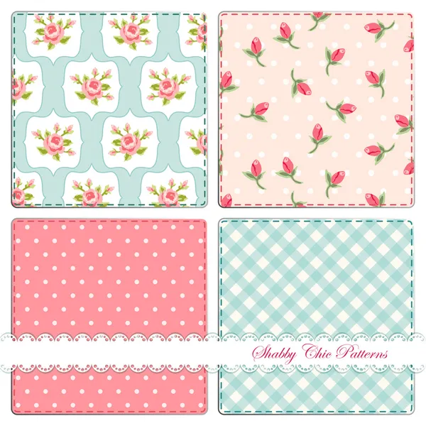 Shabby Chic patterns with roses Stock Vector Image by ©IShkrabal #78796984