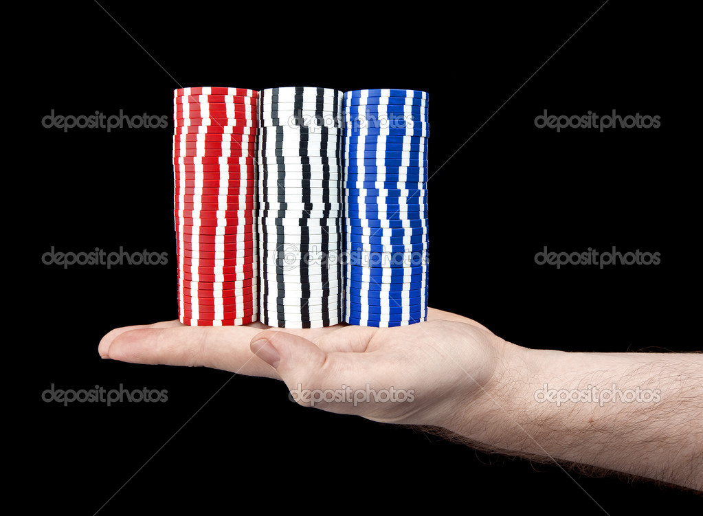 Massive hand of chips Stock Photo by ©robtek 16328269