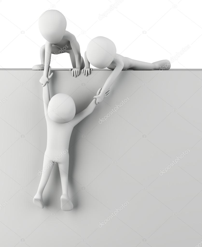 3d small help to get up. Stock Photo by ©DamirL 21683989