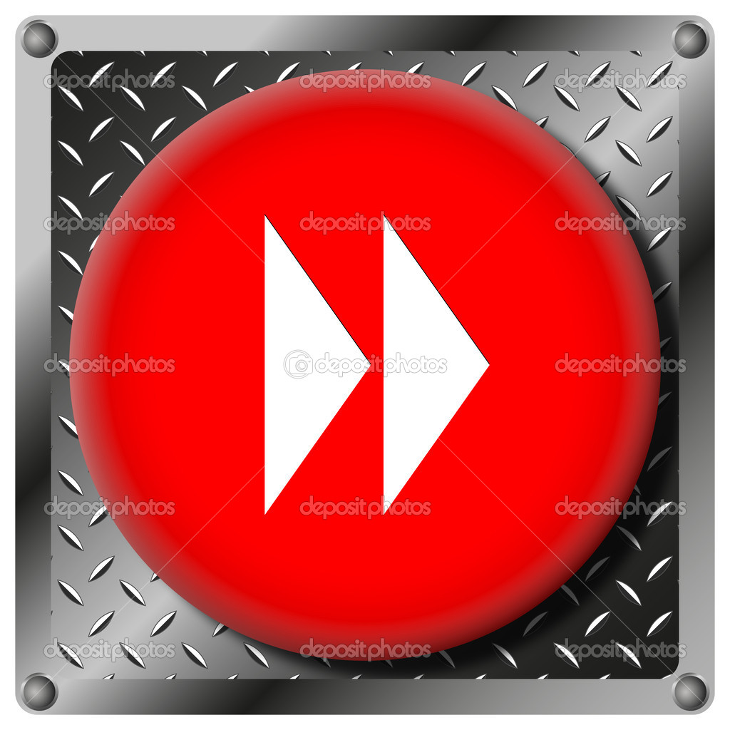 Fast forward sign metallic icon — Stock Photo © valentint #31530113