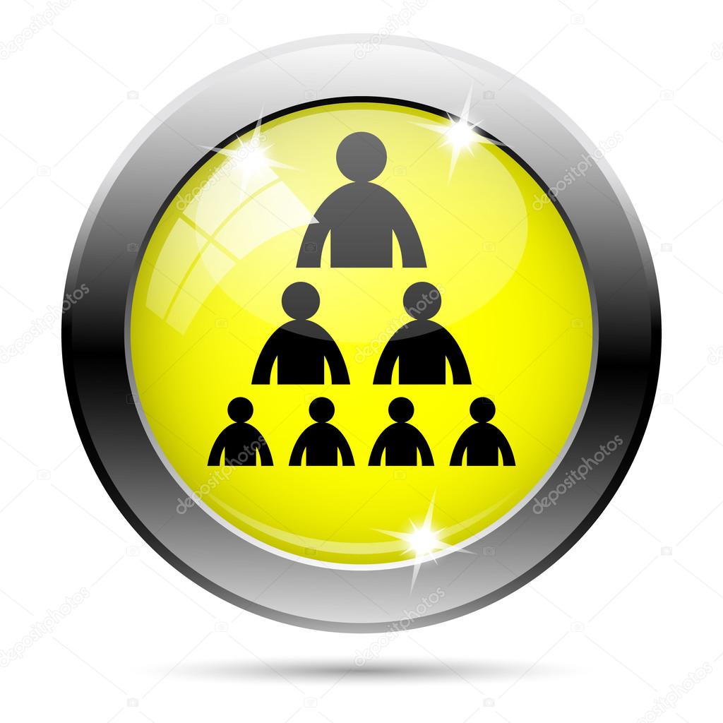 Organizational chart with people icon Stock Illustration by ©valentint ...