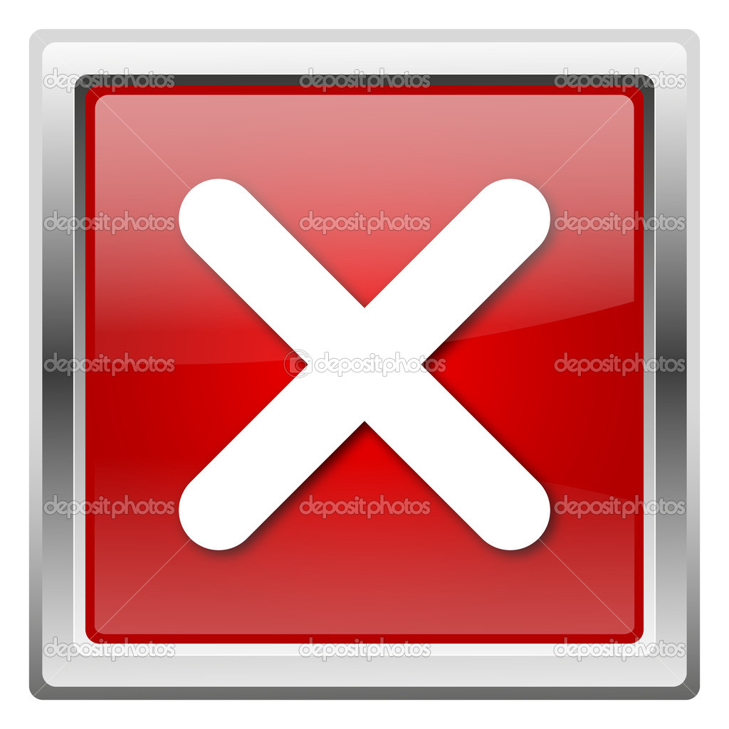 X close icon Stock Photo by ©valentint 32031553