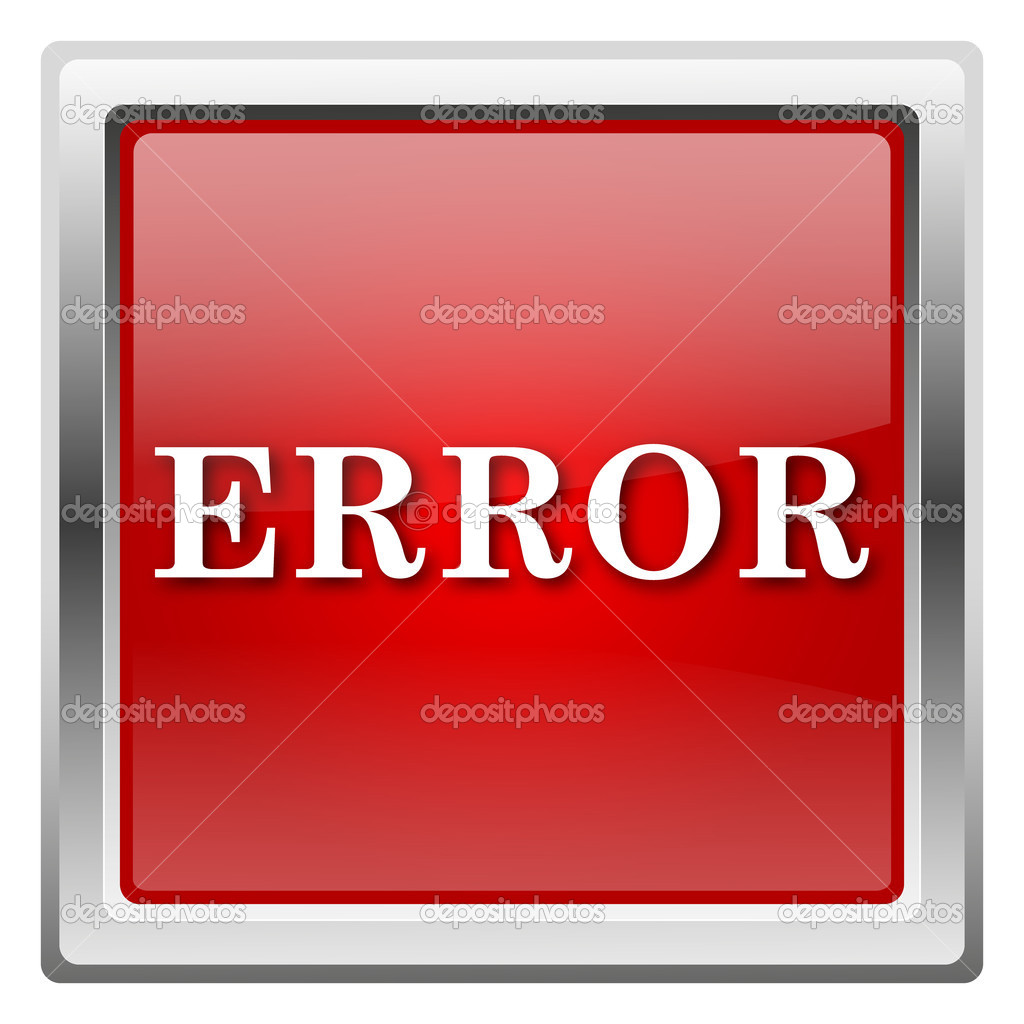 Error icon — Stock Photo © valentint #32031943