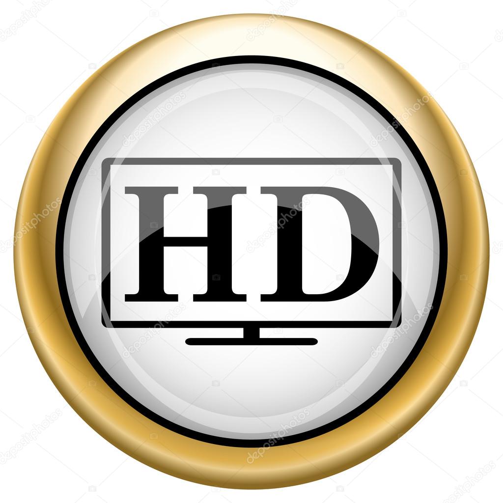 HD TV icon — Stock Photo © valentint #33573725