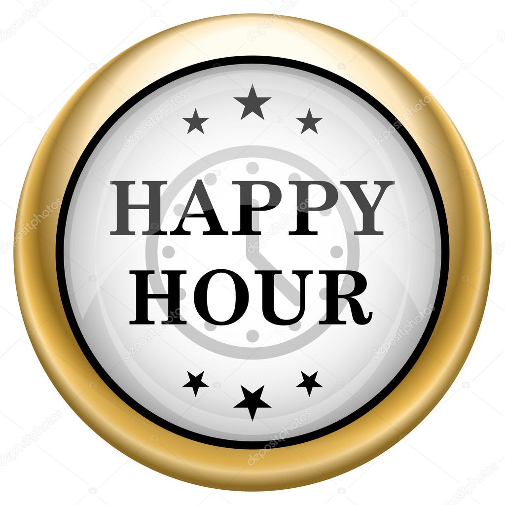 Happy hour icon Stock Photo by ©valentint 33575727