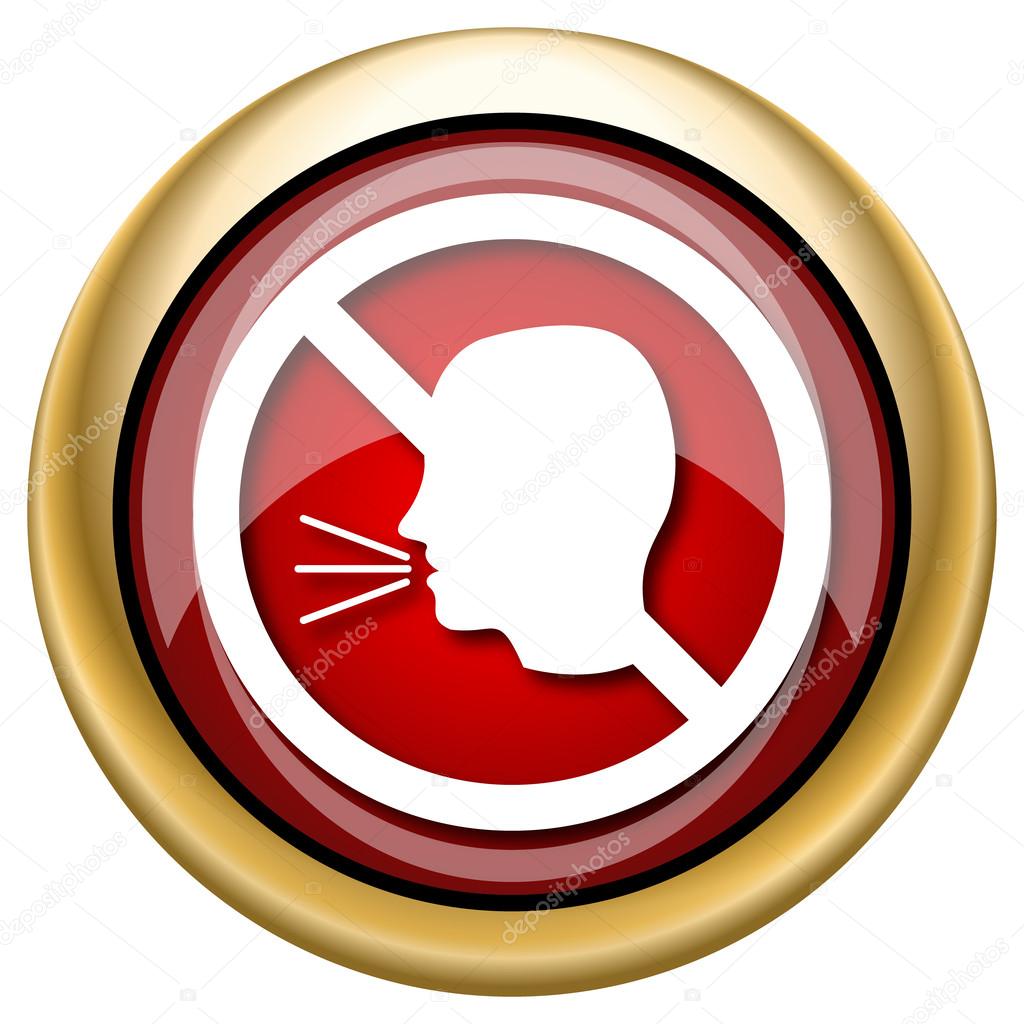 No talking icon — Stock Photo © valentint #33760847