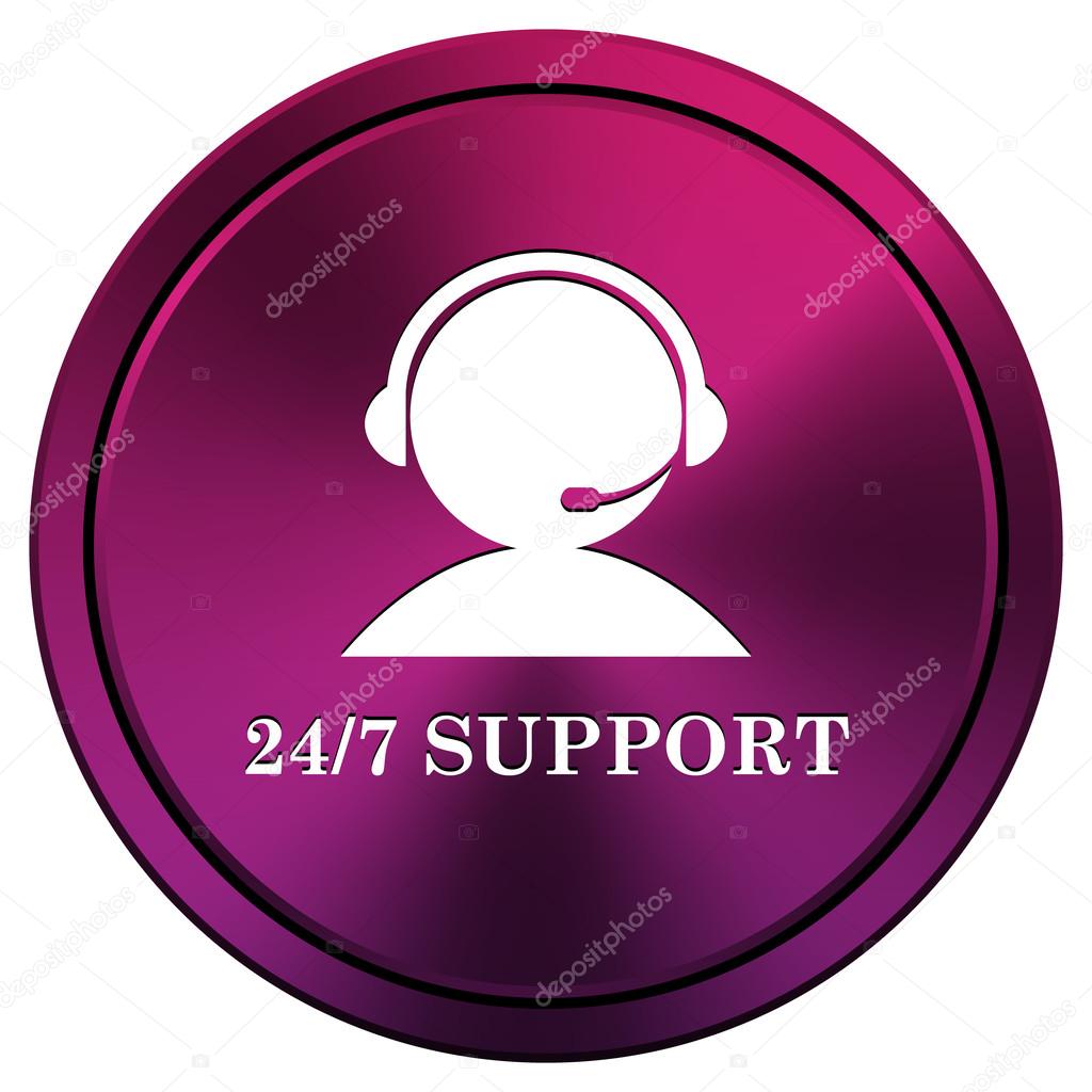 24-7 Support icon Stock Photo by ©valentint 34518595