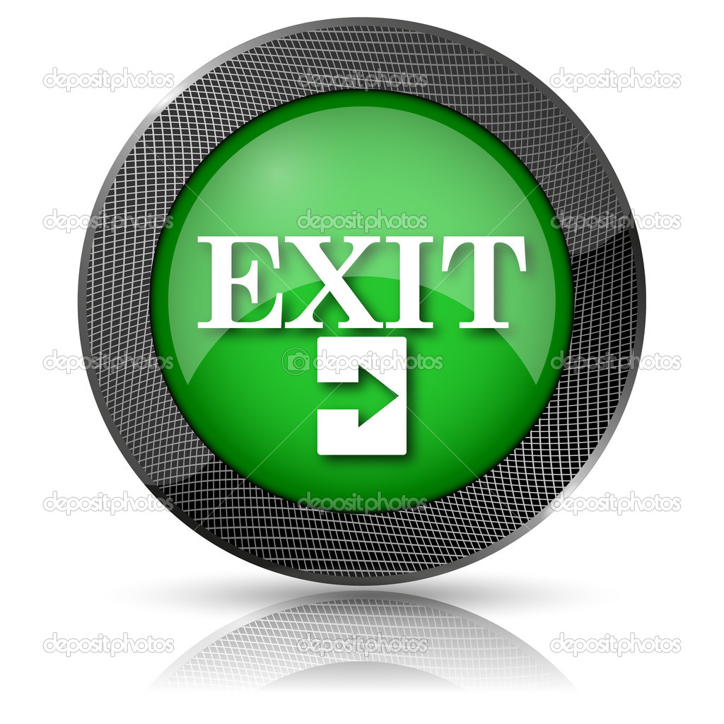 Exit icon — Stock Photo © valentint #35404581