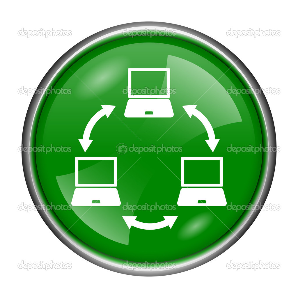 Icône de réseau informatique — Photographie valentint © #37170679