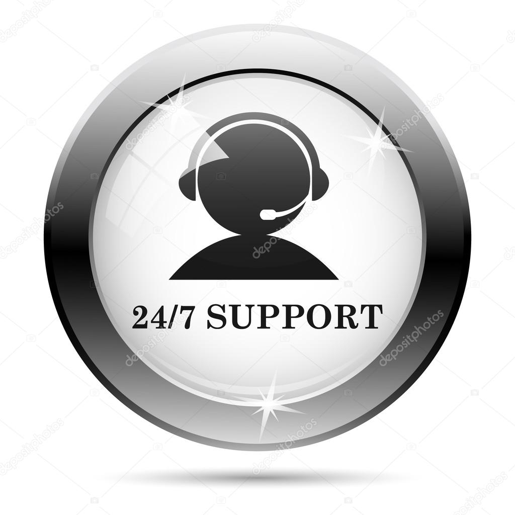 24-7 Support icon Stock Photo by ©valentint 38349937