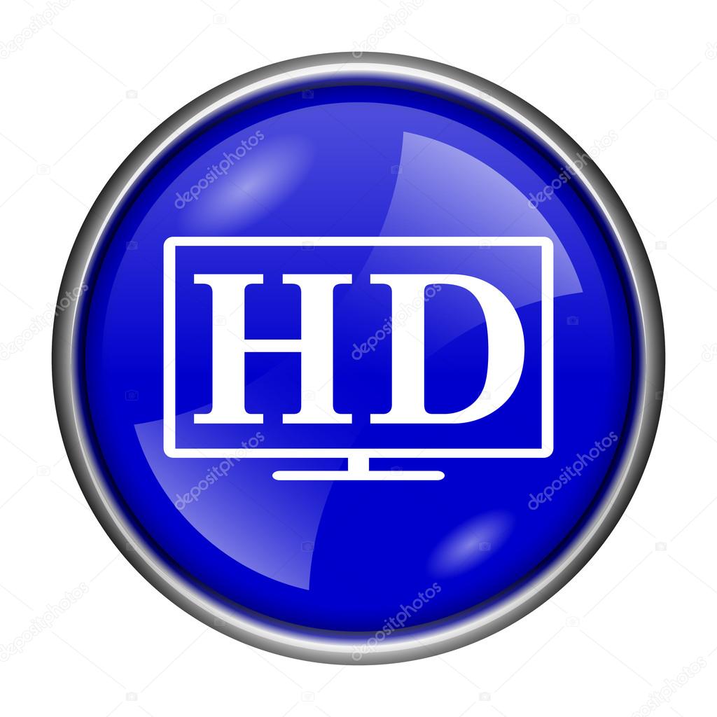 HD TV icon — Stock Photo © valentint #39039601