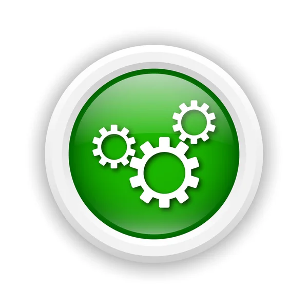 Settings wheel icon white Stock Photos, Royalty Free Settings wheel ...