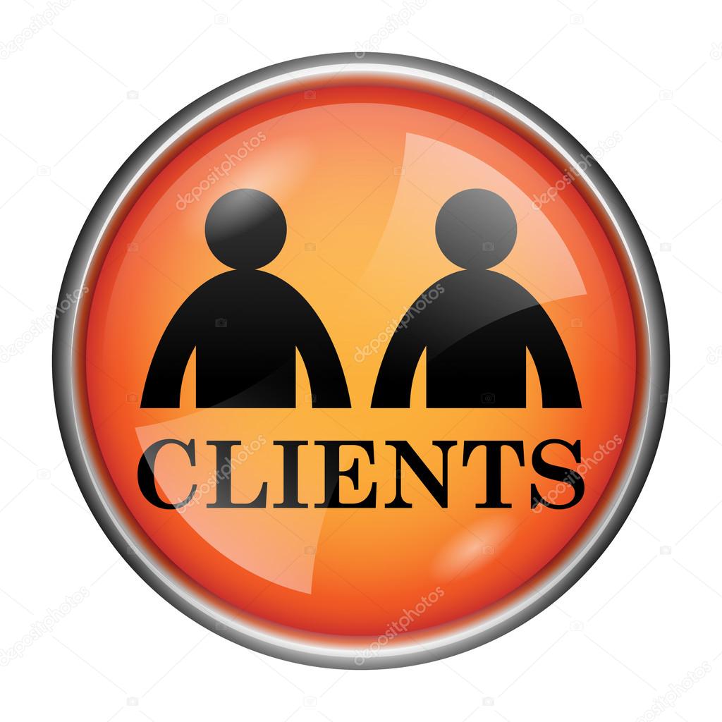 Ícone de clientes — Fotografias de Stock © valentint #39954171
