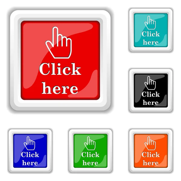 Click here icon Vector Art Stock Images | Depositphotos