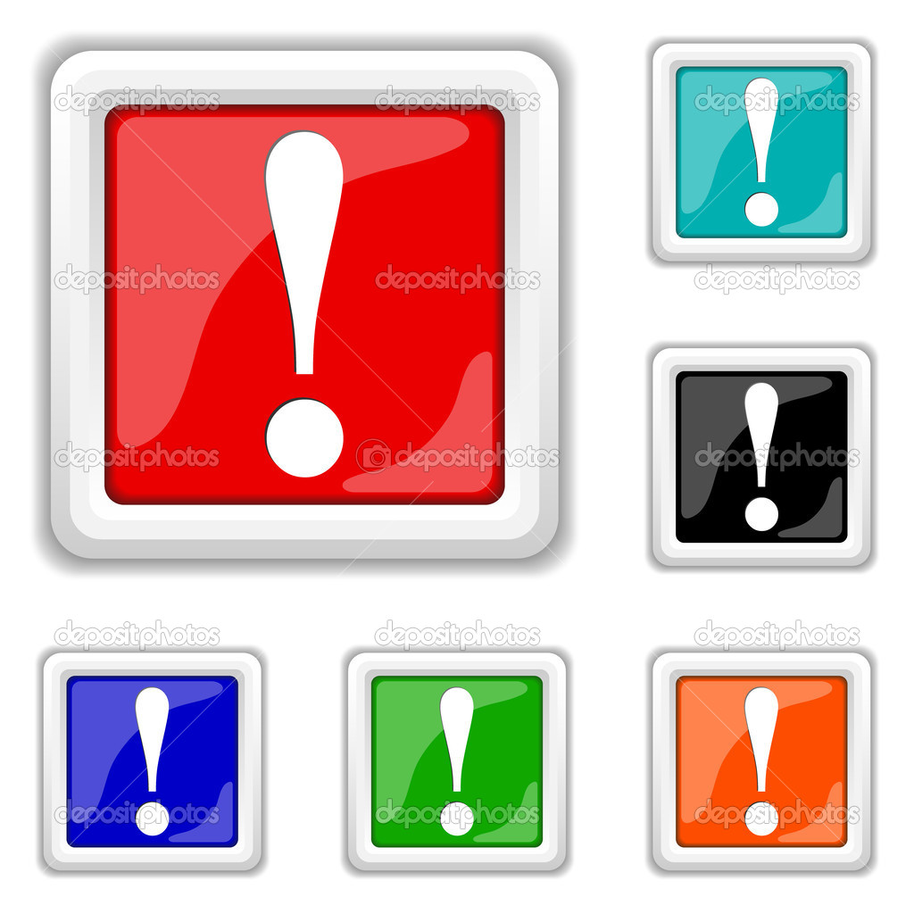 Attention icon — Stock Vector © valentint #44615577