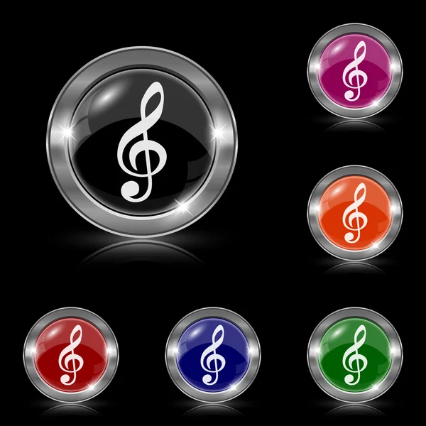 9,597,315 Music note buttons Vector Images | Depositphotos