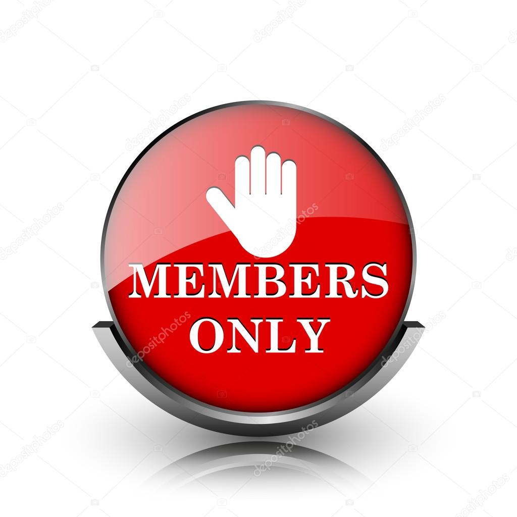 Members only icon — Stock Photo © valentint #46072493