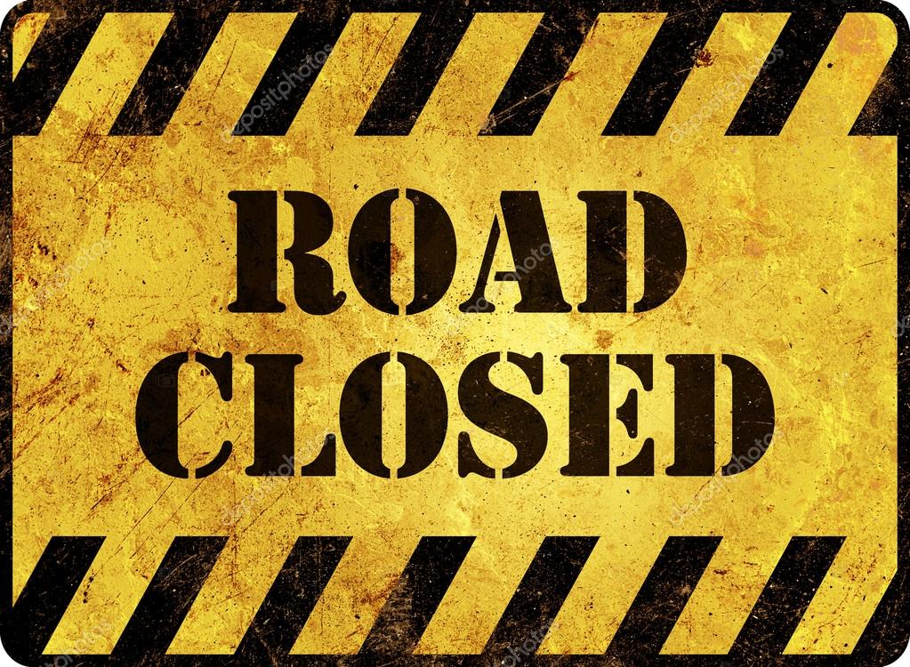 Road Closed Warning Sign Stock Photo by ©so47pics 16792619