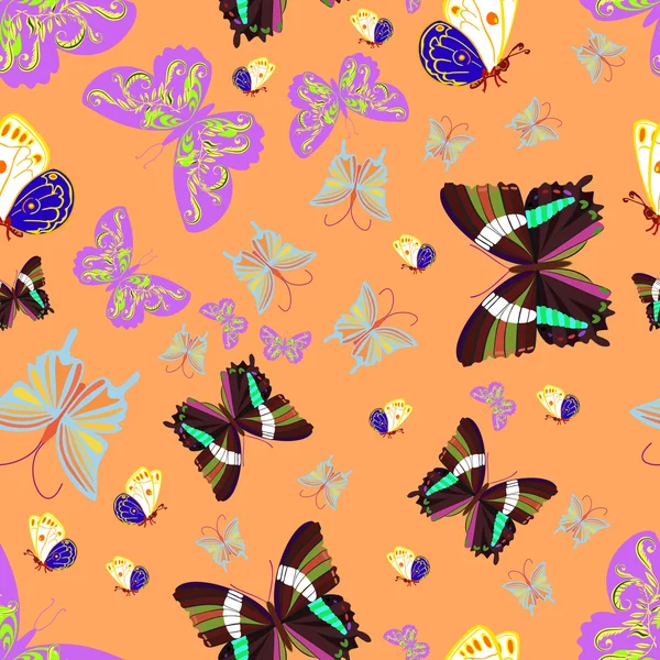 Butterfly - seamless pattern Stock Vector by ©mamaraducan 23405720
