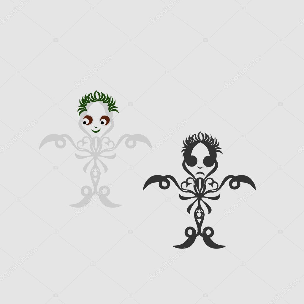 Two characters Stock Vector by ©mamaraducan 23405474