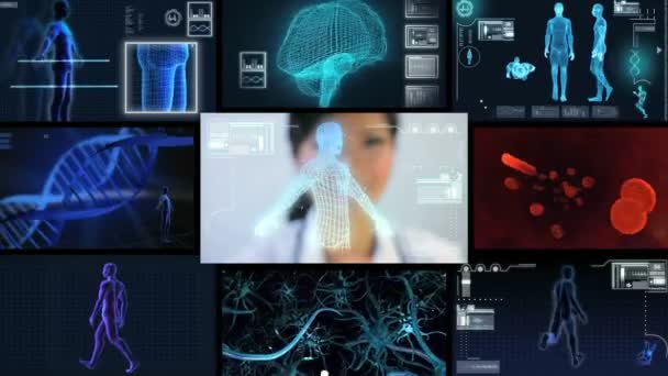 Montage 3D Medical Scientific Research — Stock Video © Spotmatik #18299981