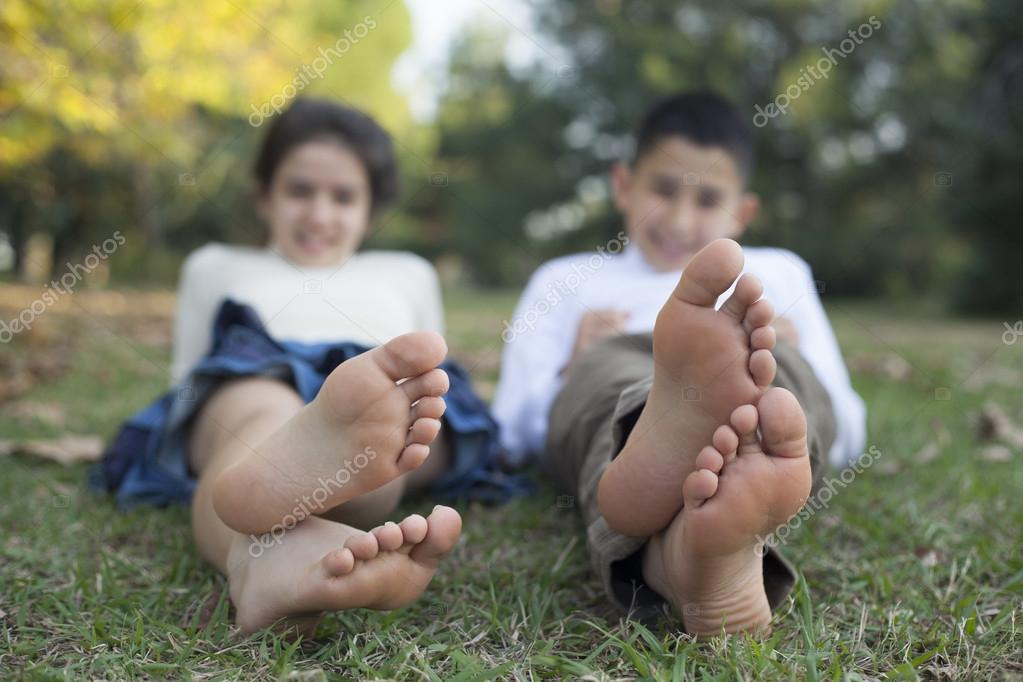 Relaxing children in the nature Stock Photo by ©seb_ra 18646011