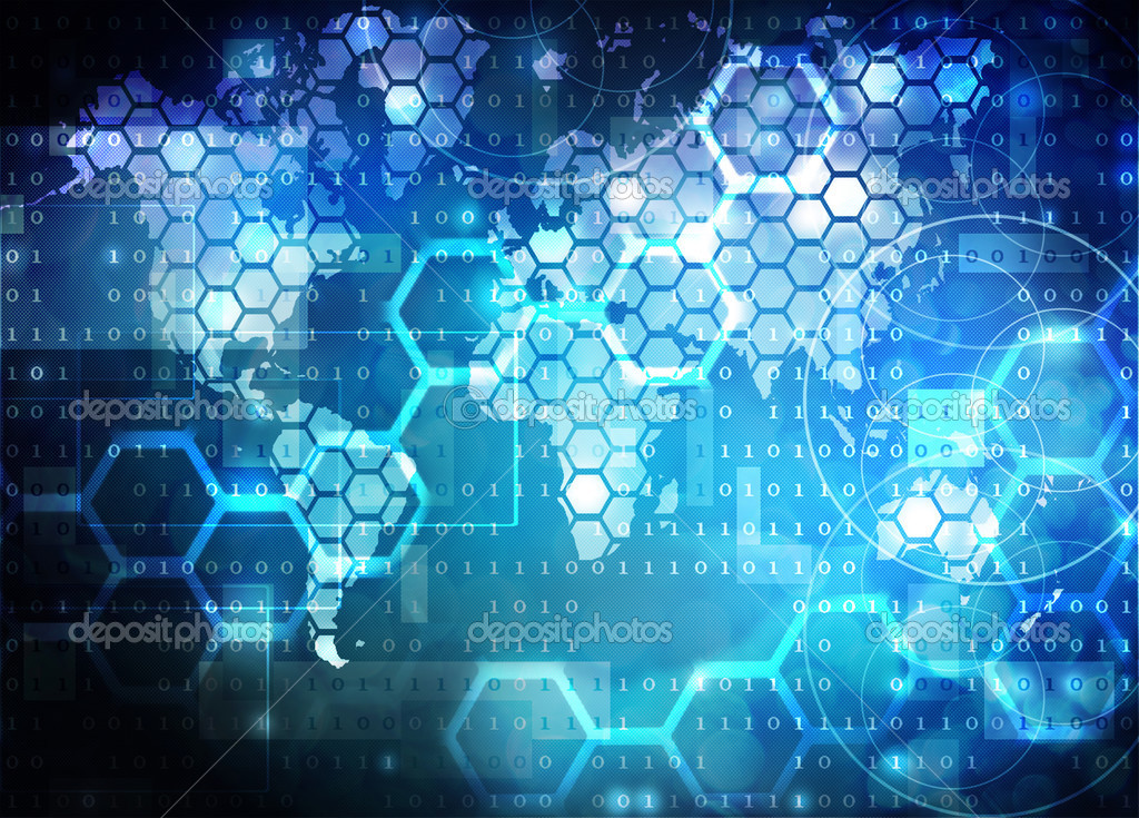 Technological background Stock Photo by ©nevarpp 40873861