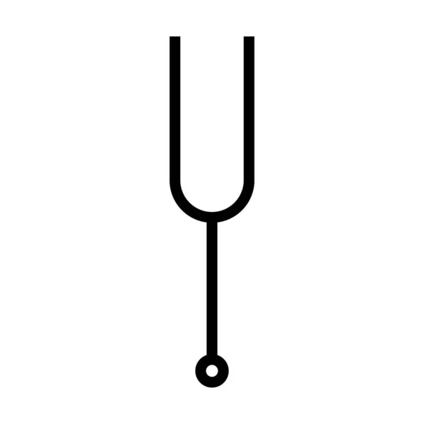 Tuning Fork Vector Illustration White Background Stock Vector Image by ...