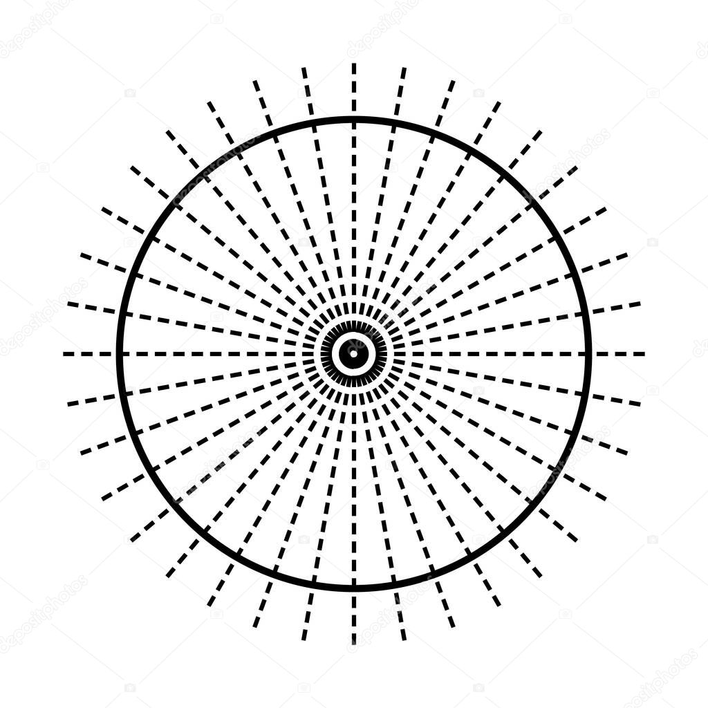 Líneas infinitas de simetría del círculo 2023