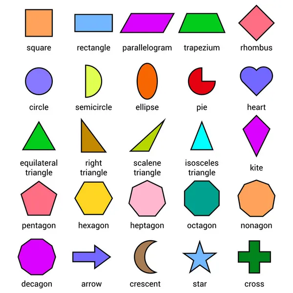 2d maths shapes Vector Art Stock Images | Depositphotos