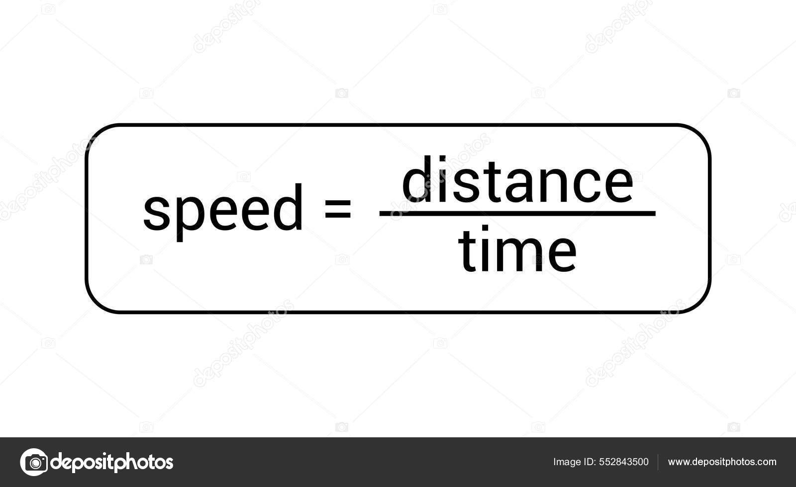 Speed Distance Time Formulas Physics Stock Vector Image by ©zizou07 ...