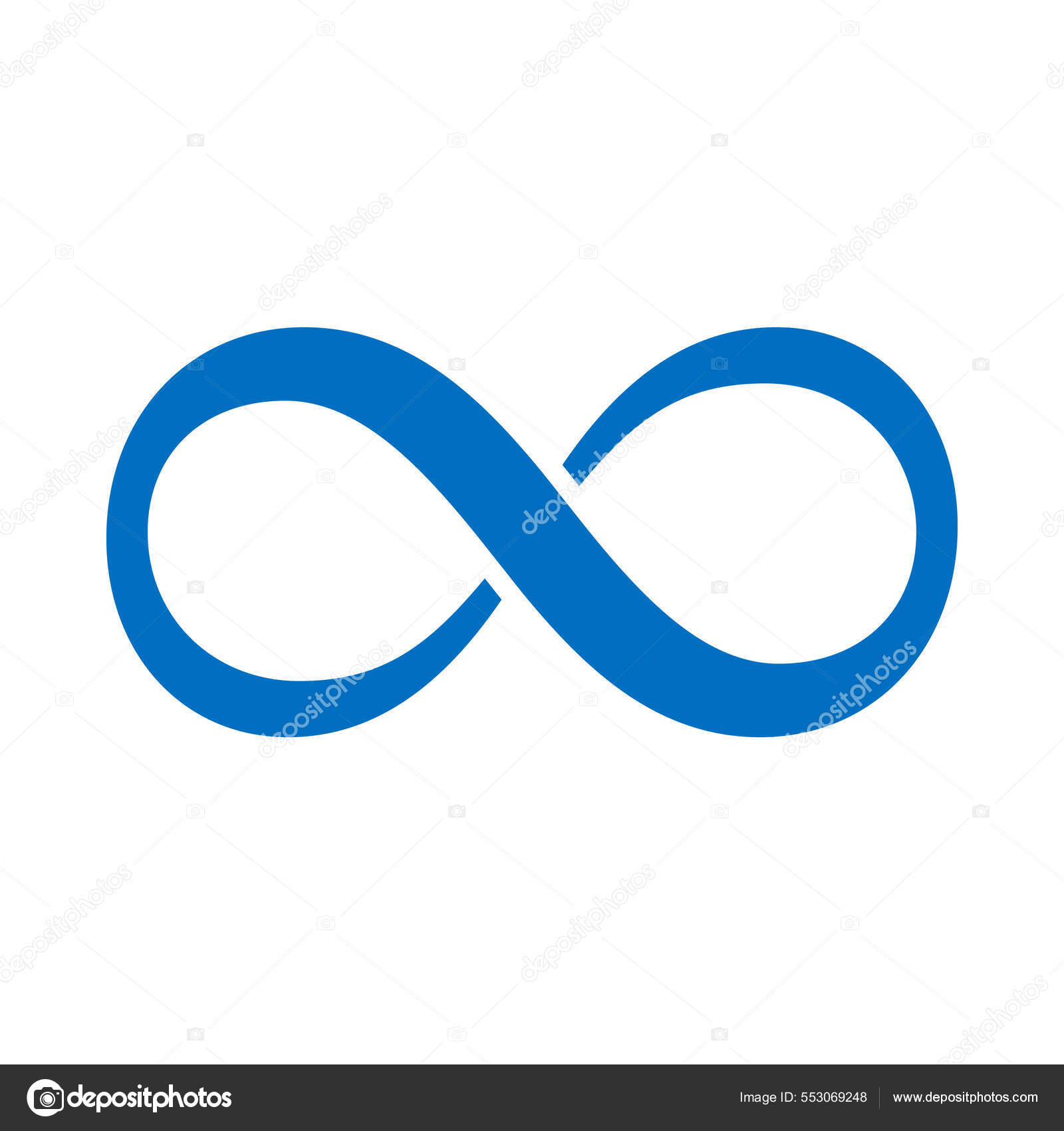 Bleu Infini Symbole Mathématiques Vecteur par ©zizou07 553069248