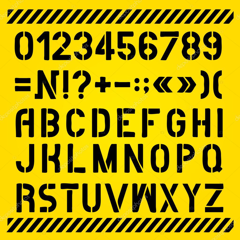 Letters and numbers Stock Vector Image by ©Sergt #31410509