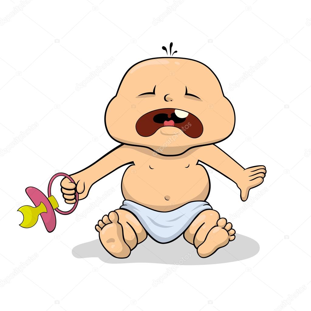 Плач немовляти — Стоковий вектор © Sentax #14724465