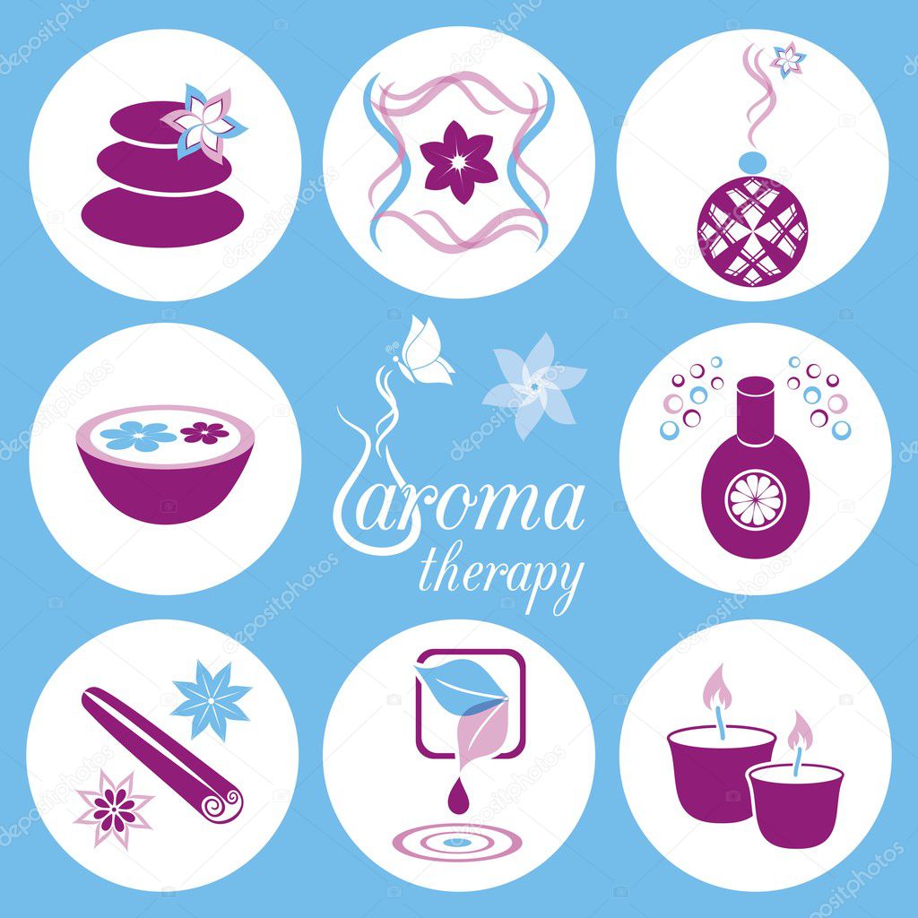 Aromatherapy icons Stock Vector Image by ©blumer-1979 #23078920