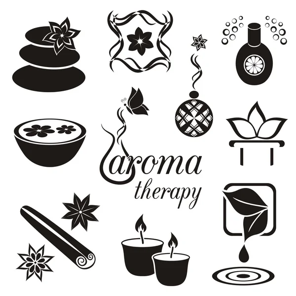 Aromatherapy icons, Royalty-free Aromatherapy icons Vector Images ...