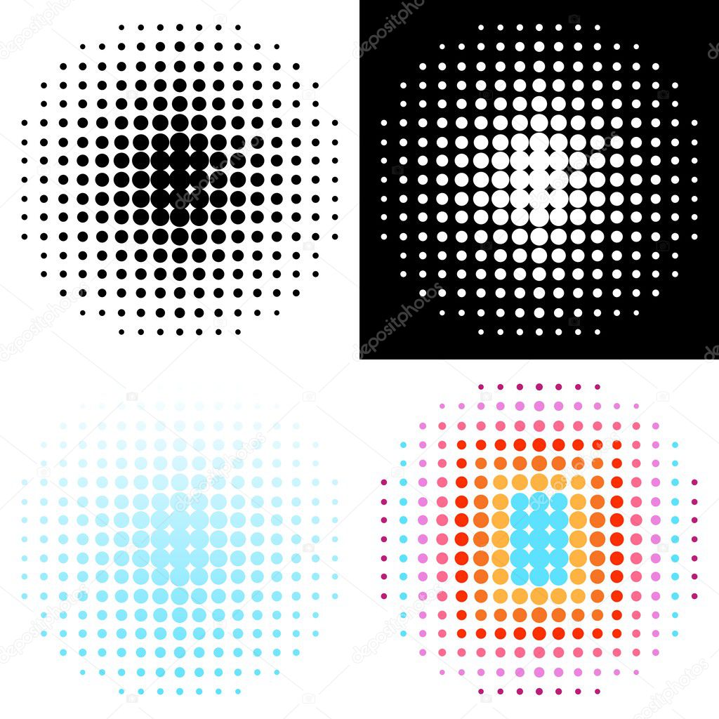 Halftone design Stock Vector by ©blumer-1979 46546877