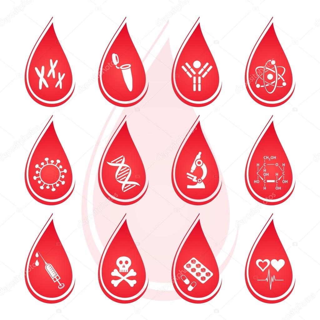 Blood test icons Stock Vector Image by ©blumer-1979 #46905567