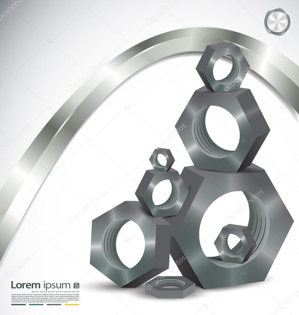 Metal background vector Stock Vector by ©miniMAX 26520991