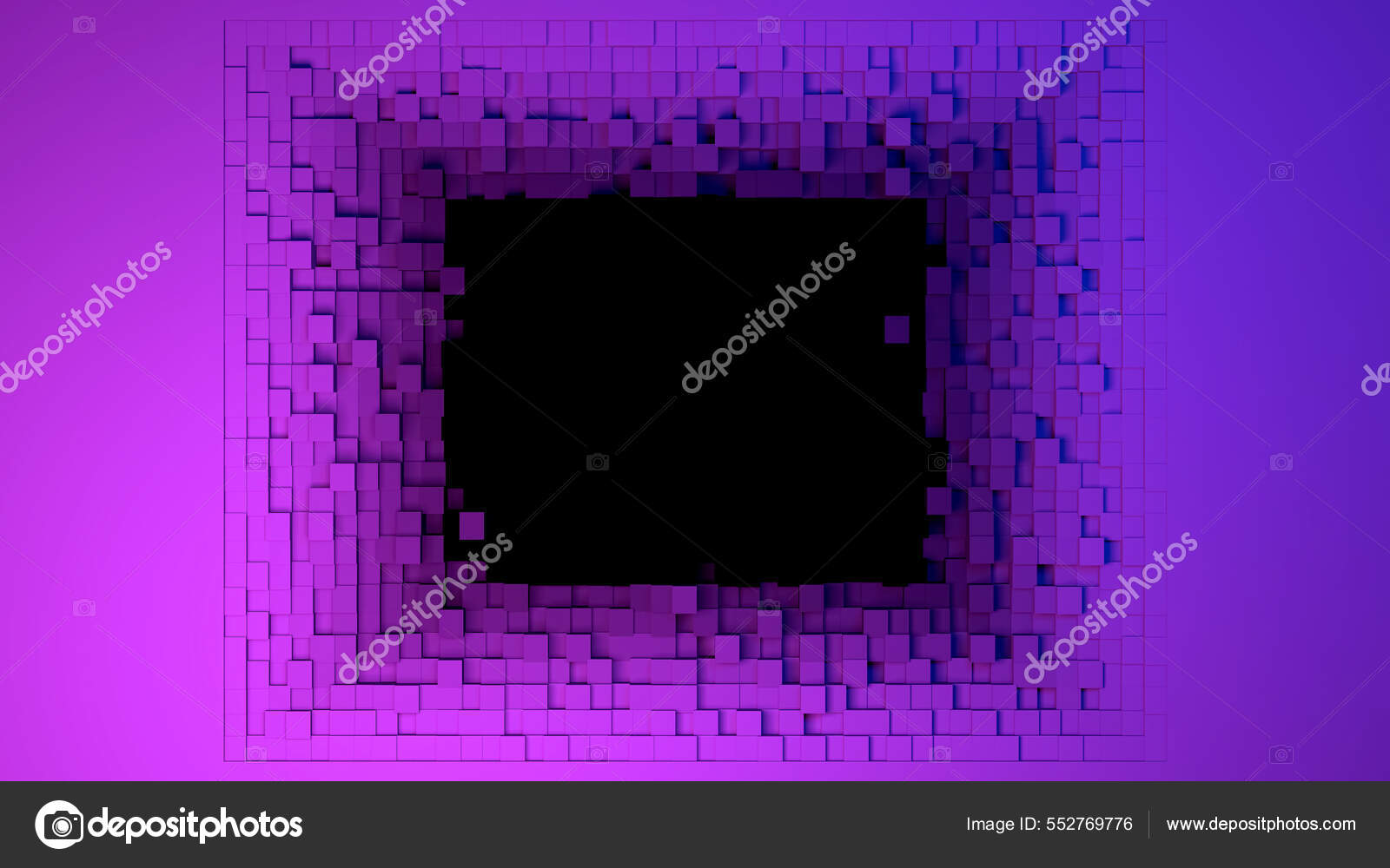 3d cube abstract background. Colored grid cubes texture digital ...