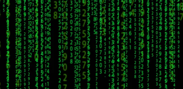 Matrix background. Green data code abstract numbers on black background ...
