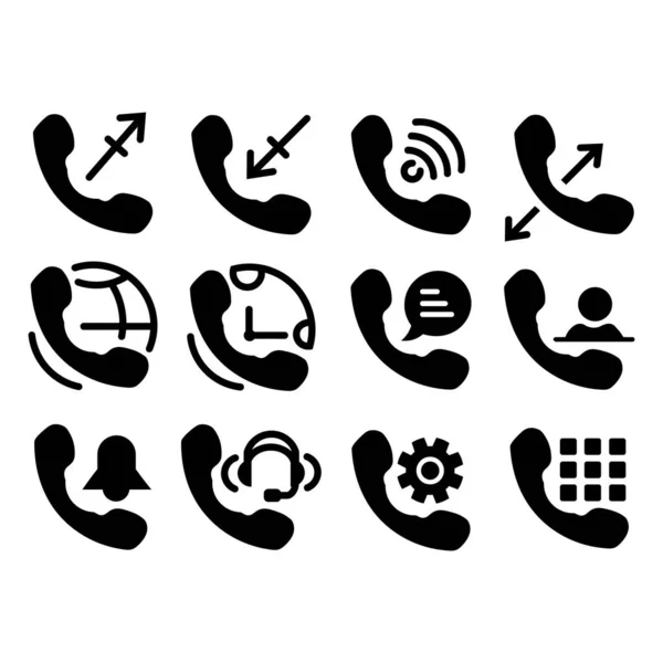 Contact Icon Set Vector