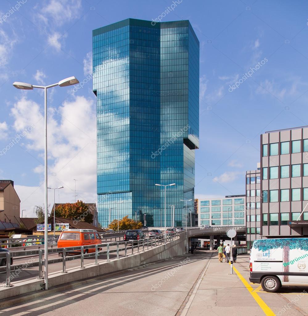 The Prime Tower building in Zurich — Stock Editorial Photo ...