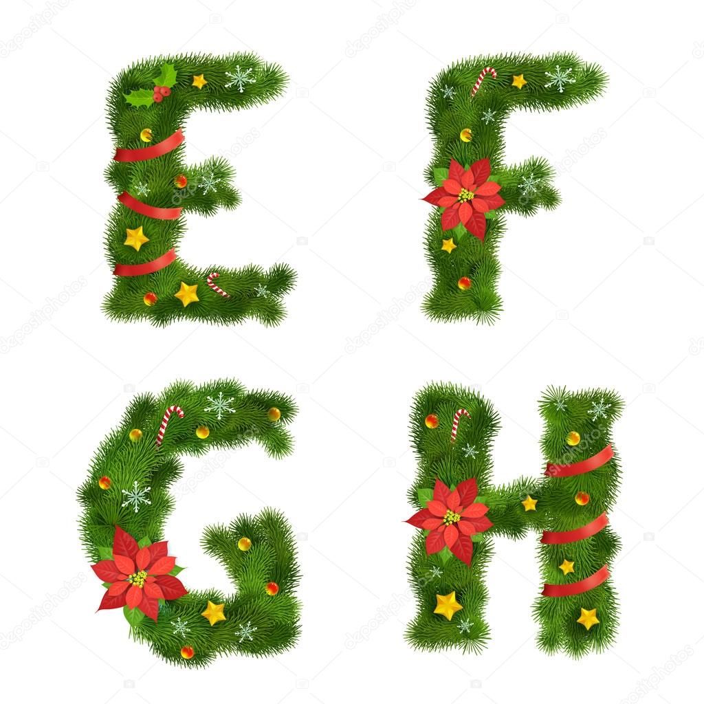 Alphabet de Noël Vecteur par ©mything 35955153
