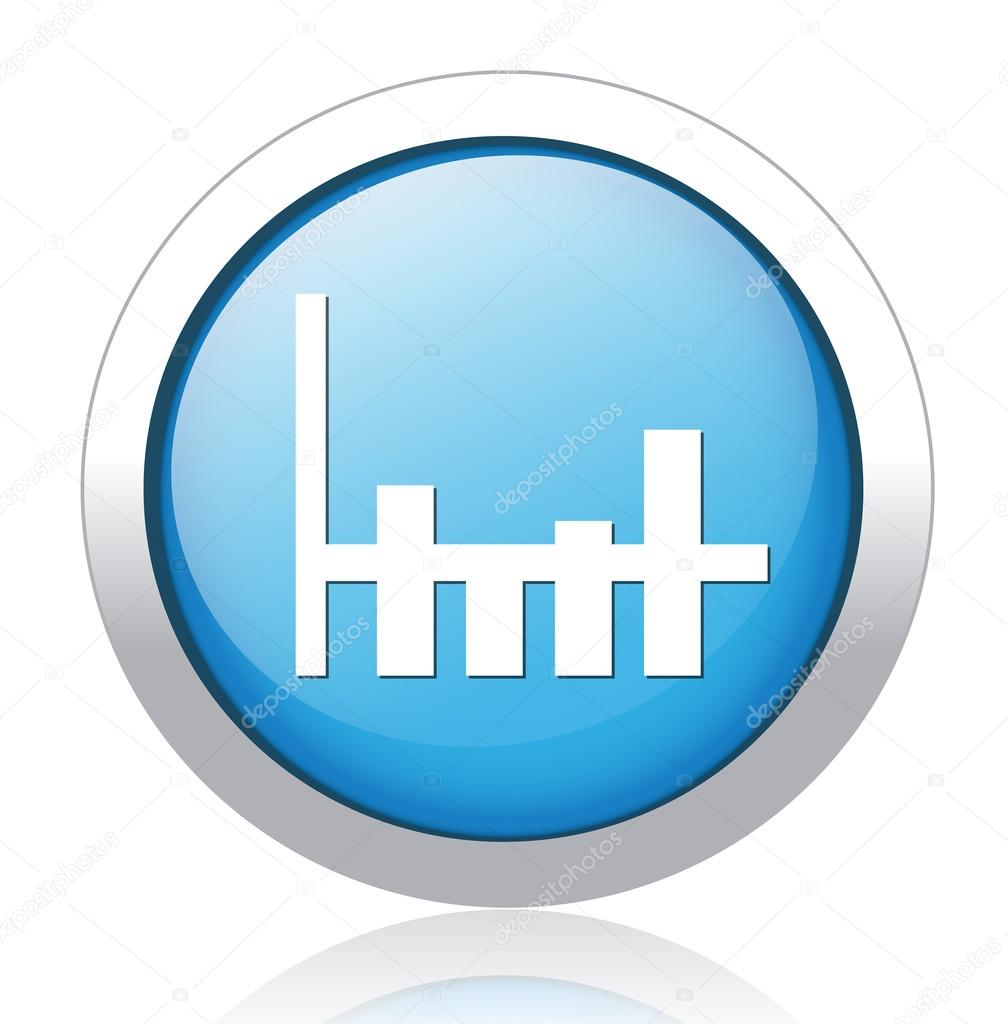 Fluctuating graph button design Stock Vector Image by ©sarahdesign85 ...