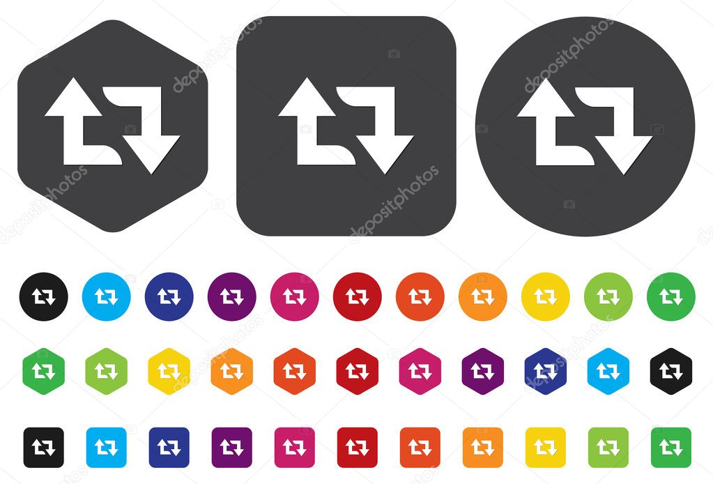 Arrow sign reload refresh rotation Stock Vector Image by ©sarahdesign85 ...