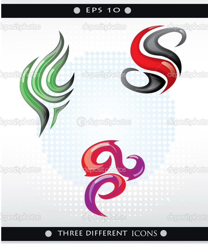 Set of icons. 3 signs — Stock Vector © hiro-hideki #16792807